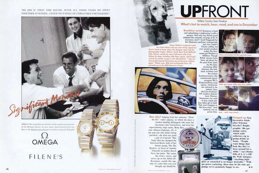 Up Front | Vogue | DECEMBER 1990