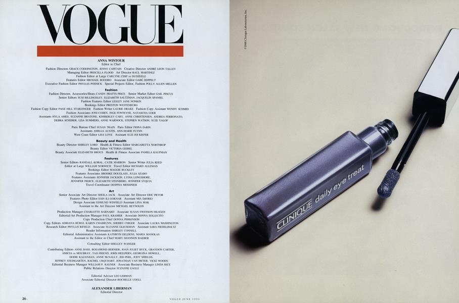 Masthead | Vogue | JUNE 1991