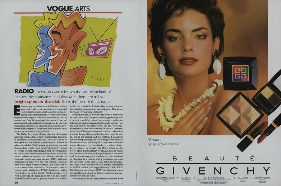 Radio: Bright Spots on the Dial | Vogue | APRIL 1992