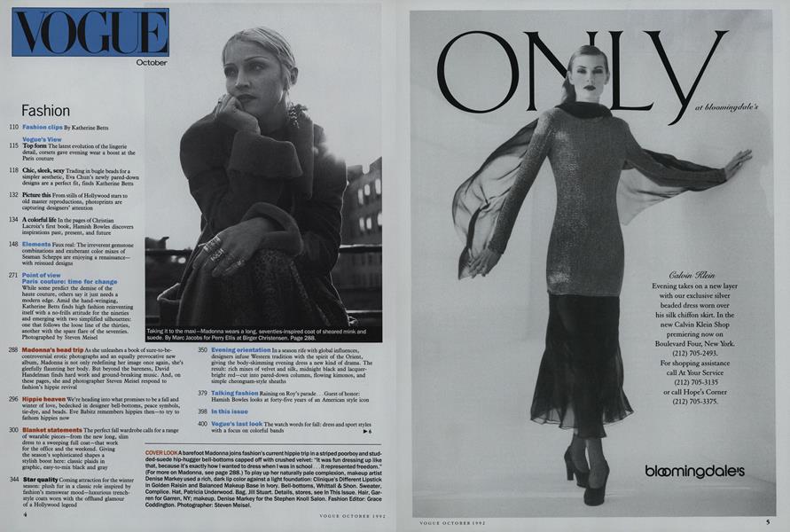 Cover Look | Vogue | OCTOBER 1992