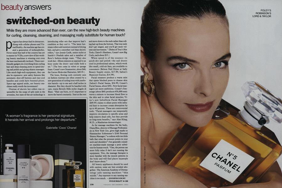 Switched-on Beauty | Vogue | DECEMBER 1992