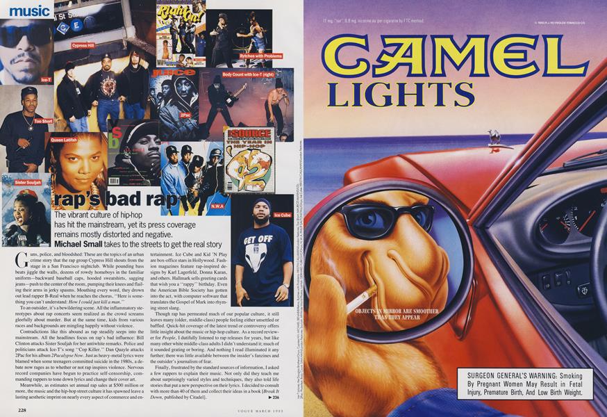 Music: Rap’s Bad Rap | Vogue | MARCH 1993