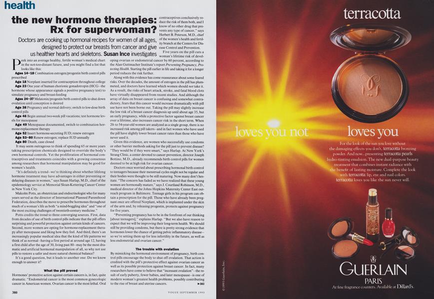 The New Hormone Therapies: Rx for Superwoman? | Vogue | SEPTEMBER 1993