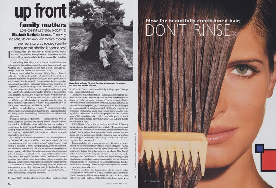 Family Matters | Vogue | NOVEMBER 1993