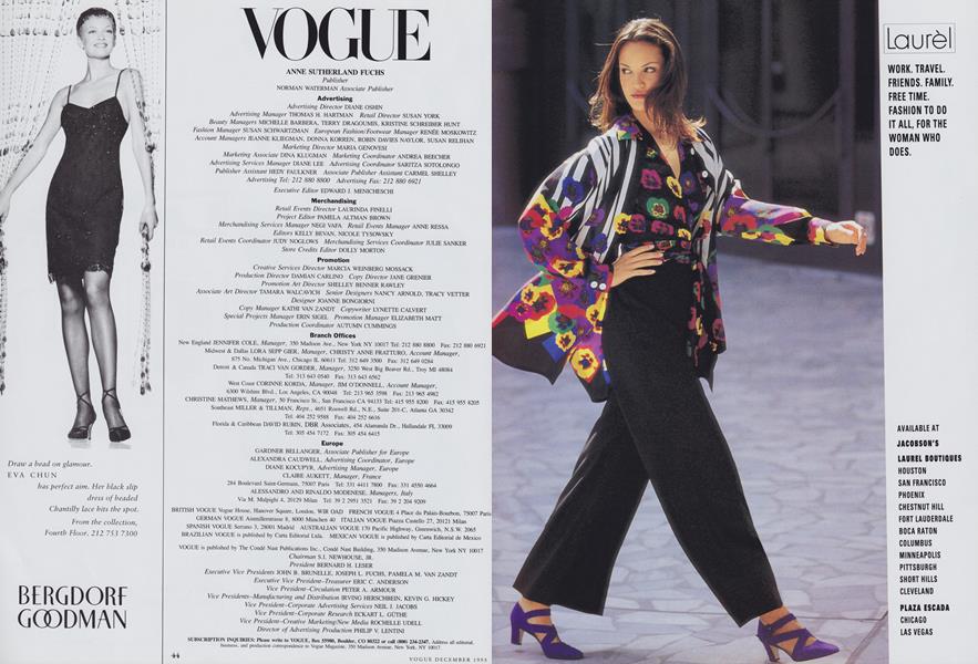Masthead | Vogue | DECEMBER 1993