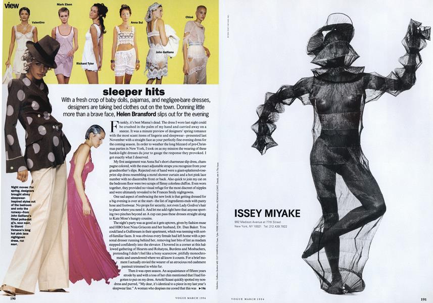 Sleeper Hits | Vogue | MARCH 1994