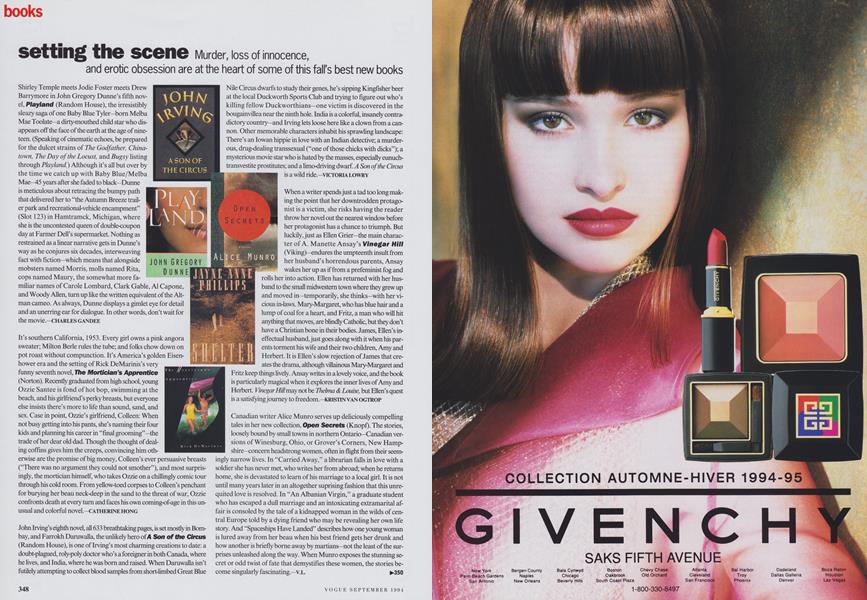 Books: Setting the Scene | Vogue | SEPTEMBER 1994
