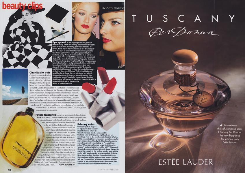 Eye Appeal/Charitable Acts... | Vogue | OCTOBER 1994