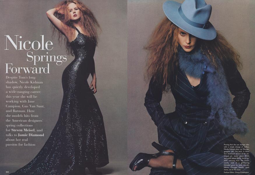 Nicole Springs Forward | Vogue | FEBRUARY 1995