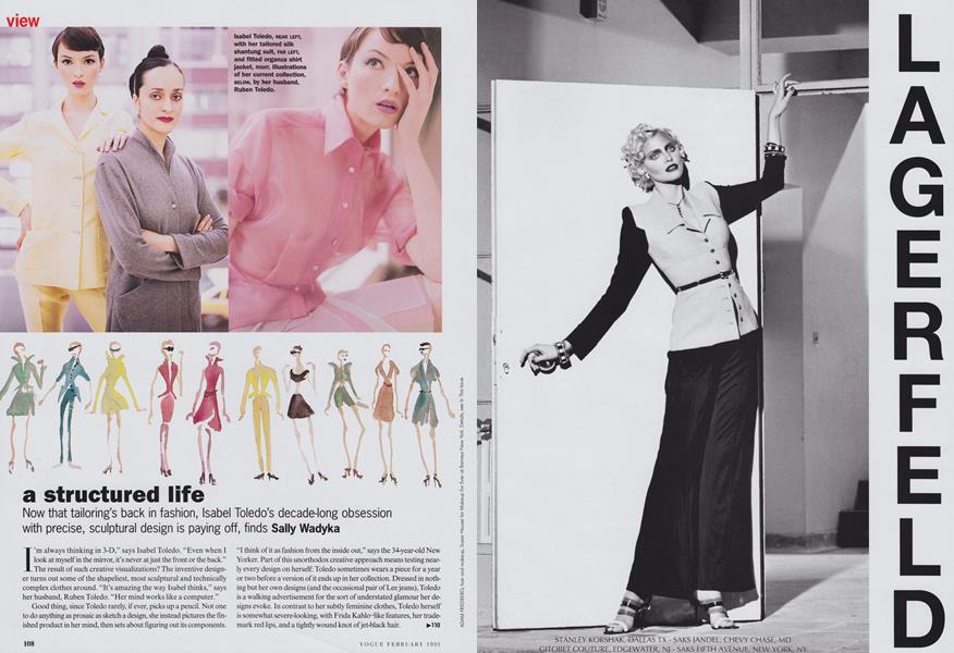 A Structured Life | Vogue | FEBRUARY 1995