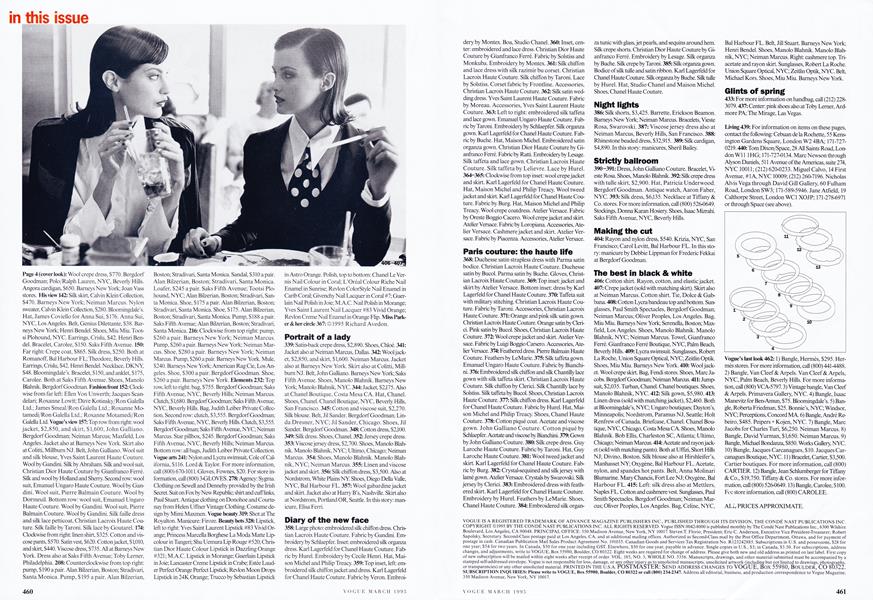 In This Issue | Vogue | MARCH 1995