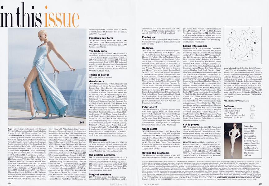 In This Issue | Vogue | MAY 1995