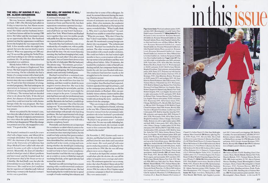 In This Issue | Vogue | AUGUST 1995