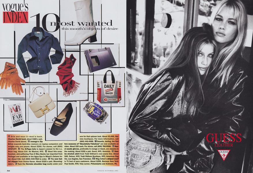 10 Most Wanted: This Month's Objects of Desire | Vogue | OCTOBER 1995
