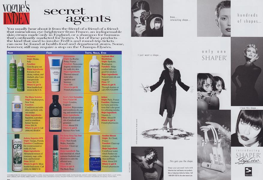 Secret Agents | Vogue | OCTOBER 1995