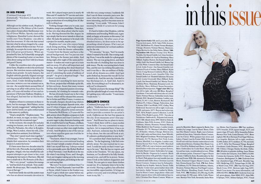 In This Issue | Vogue | MARCH 1996