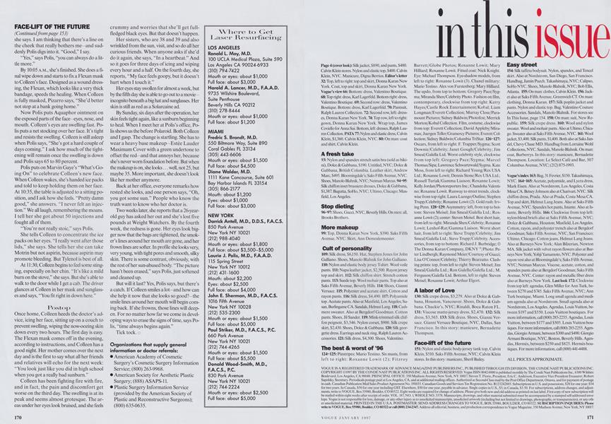 In This Issue | Vogue | JANUARY 1997
