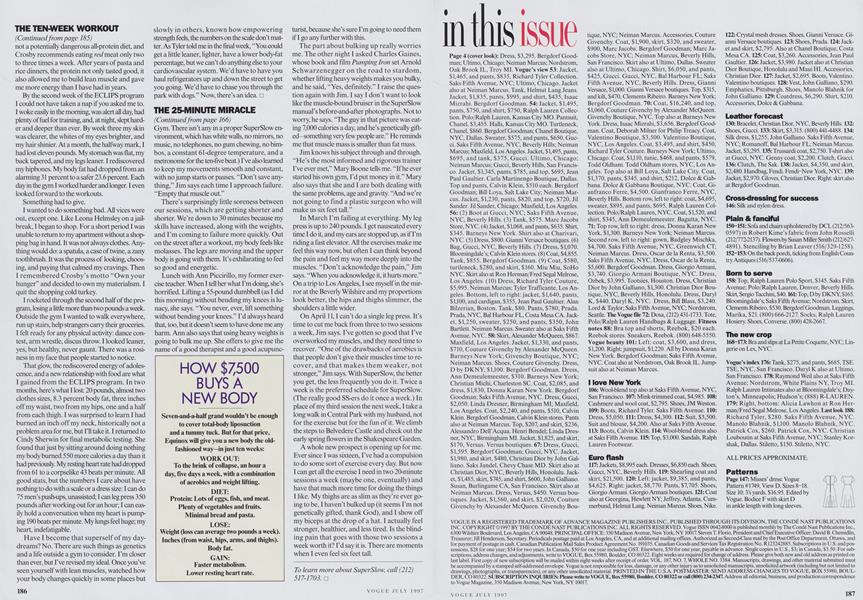 In This Issue | Vogue | JULY 1997