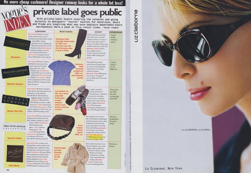 Private Label Goes Public | Vogue | SEPTEMBER 1997