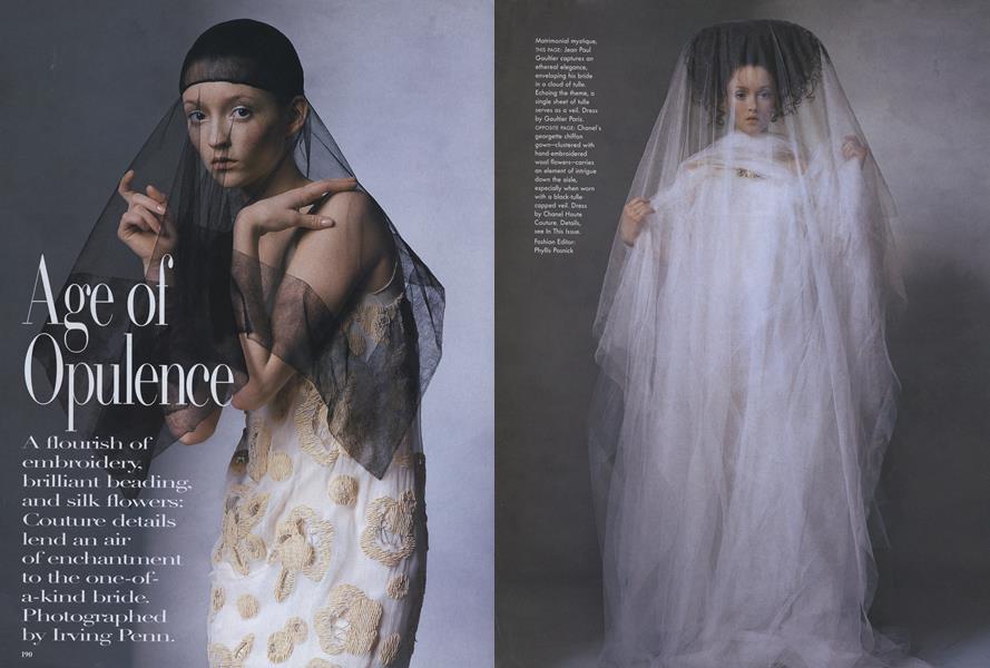 Age of Opulence | Vogue | JUNE 1998