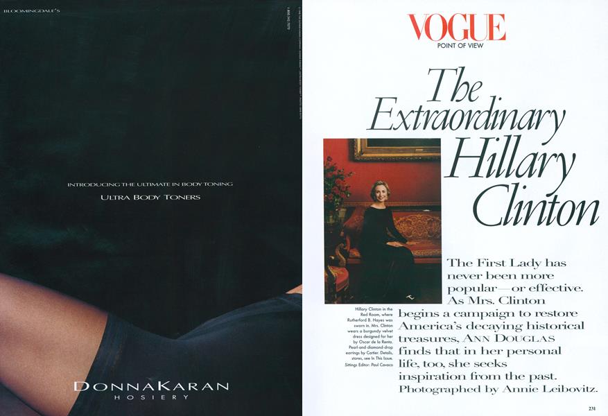 The Extraordinary Hillary Clinton | Vogue | DECEMBER 1998