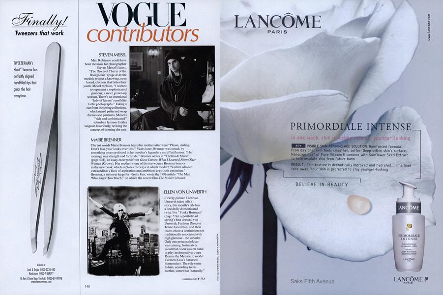 Steven Meisel/Marie Brenner... | Vogue | MARCH 2000