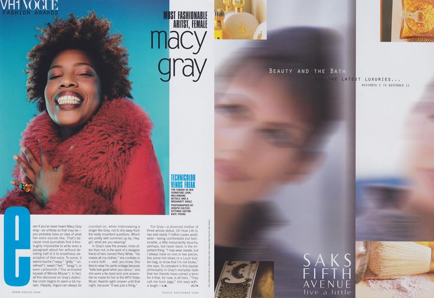 The VH1 Vogue Fashion Awards: Most Fashionable Artist, Female—Macy Gray ...