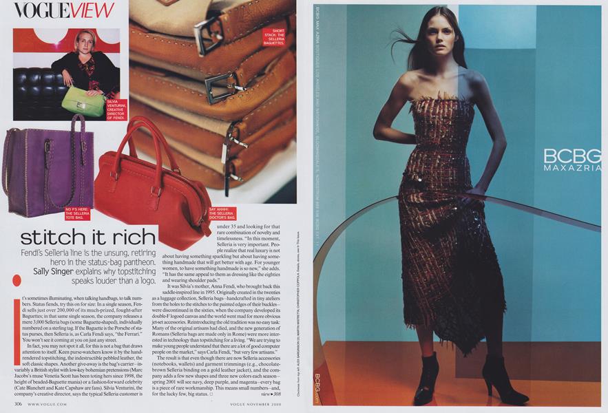 Stitch It Rich | Vogue | NOVEMBER 2000