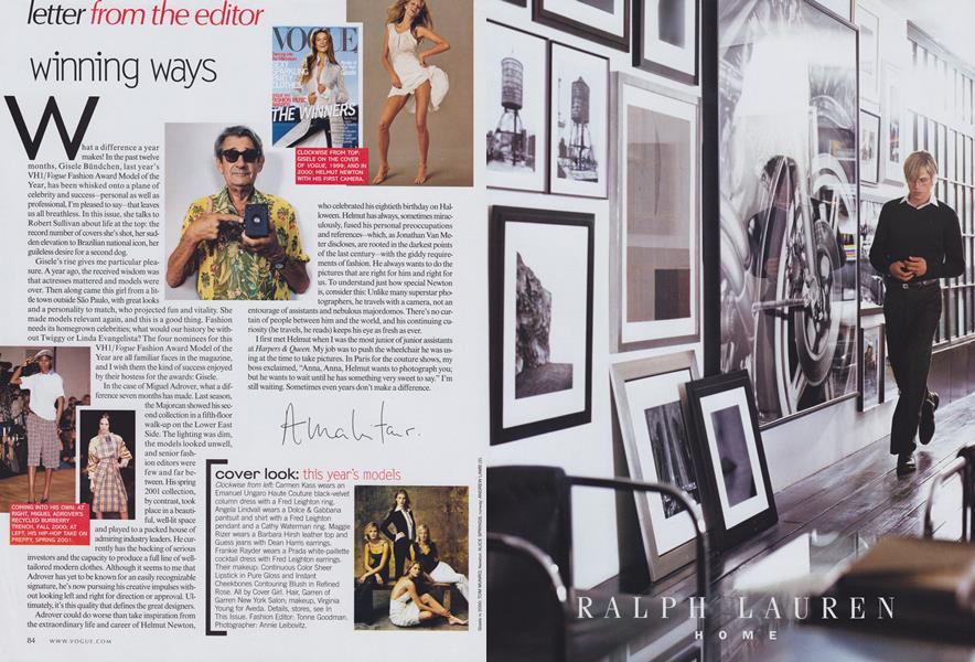 Cover Look: This Year's Models | Vogue | NOVEMBER 2000