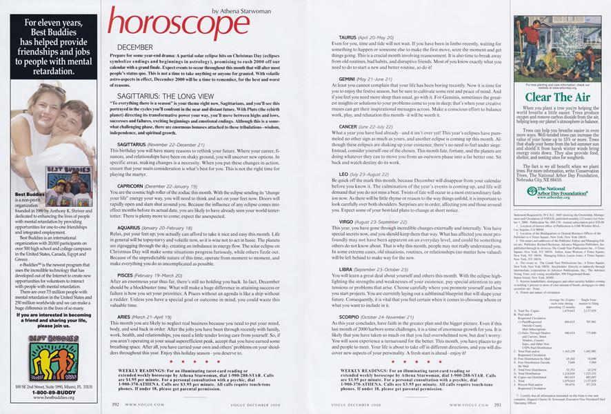 Horoscope | Vogue | DECEMBER 2000