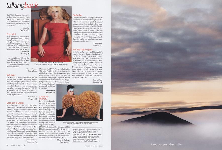 | Vogue | DECEMBER 2000