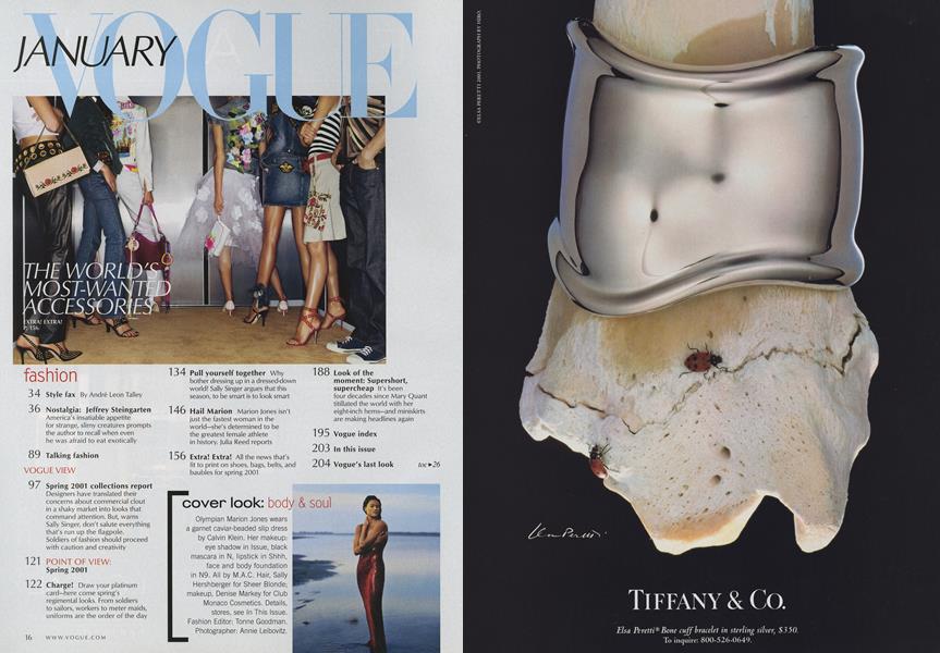 Cover Look: Body & Soul | Vogue | JANUARY 2001