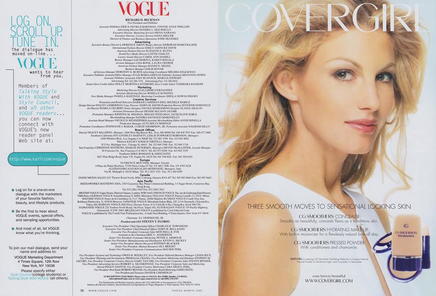 CoverGirl | Vogue | MARCH 2001
