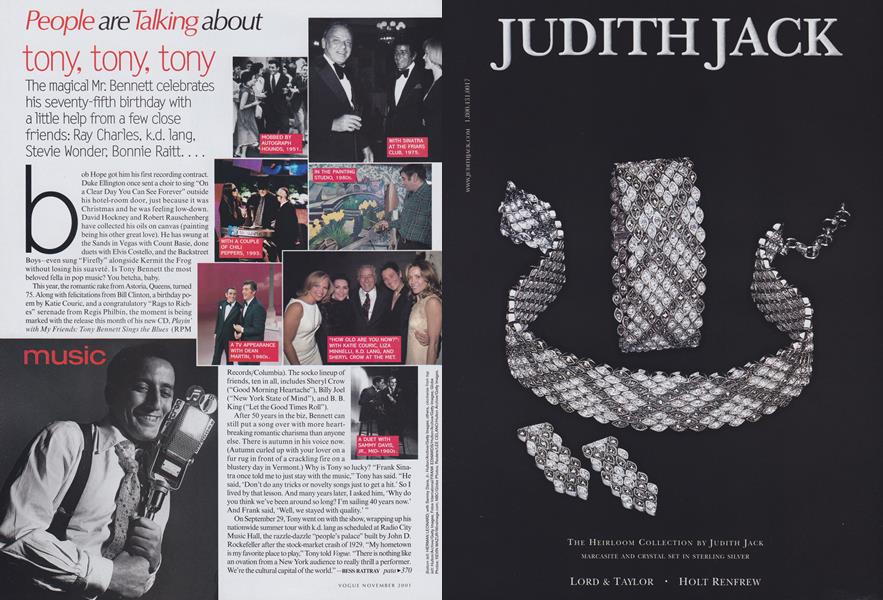 Music: Tony, Tony, Tony | Vogue | NOVEMBER 2001