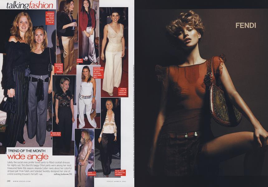 Trend of the Month: Wide Angle | Vogue | MARCH 2002