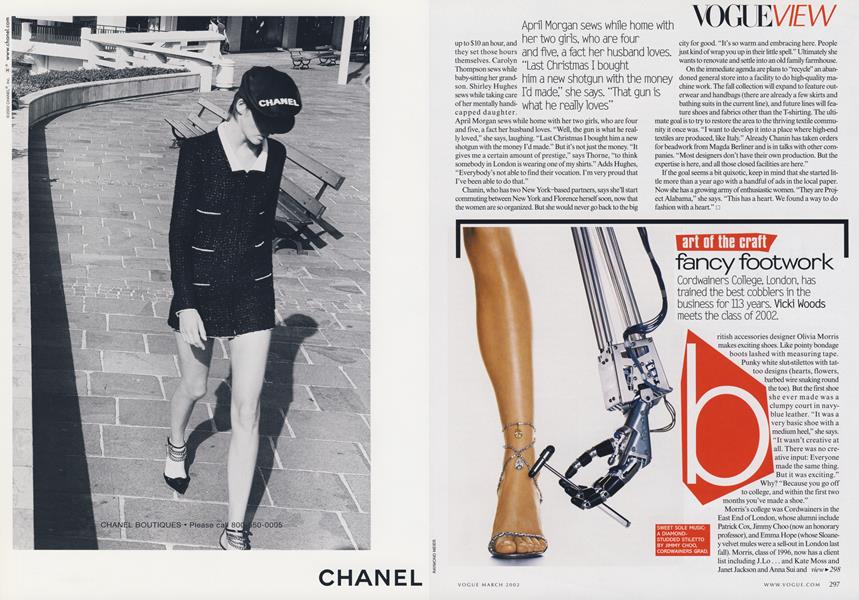 Art of the Craft: Fancy Footwork | Vogue | MARCH 2002