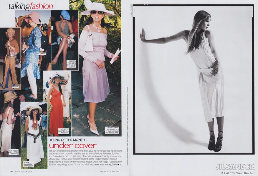 Trend of the Month: Under Cover | Vogue | OCTOBER 2002