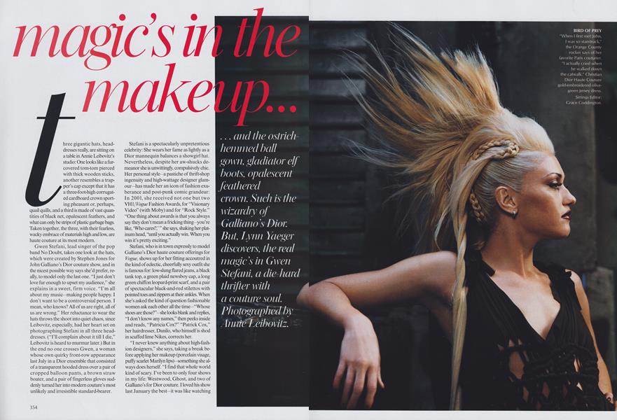 Magic's in the Makeup... | Vogue | OCTOBER 2002