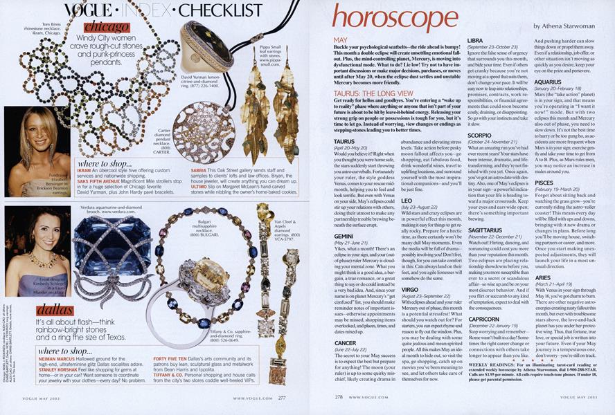 Horoscope | Vogue | MAY 2003