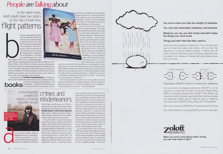 Books: Flight Patterns | Vogue | JULY 2003