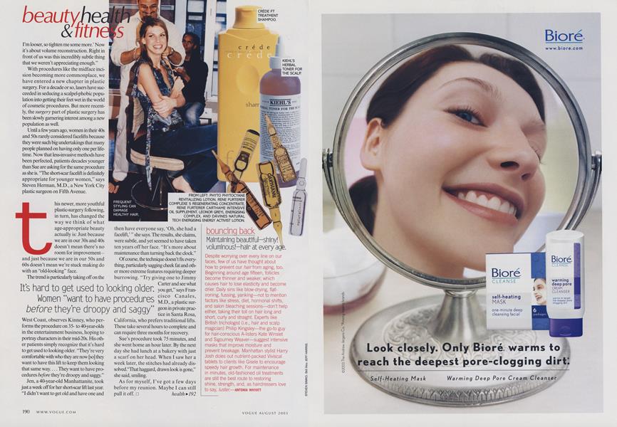 Bouncing Back | Vogue | AUGUST 2003