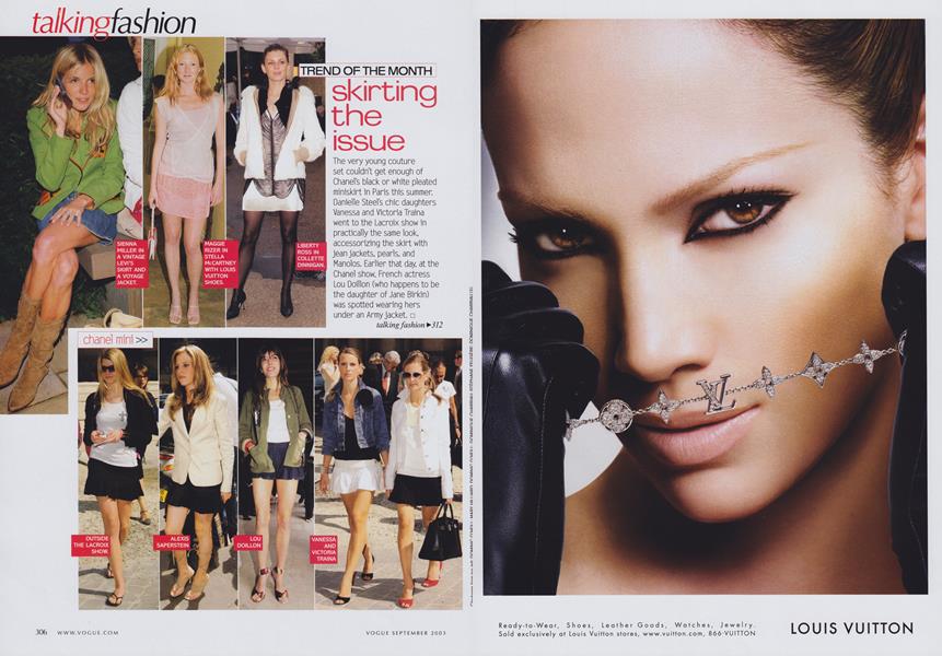 Trend of the Month: Skirting the Issue | Vogue | SEPTEMBER 2003