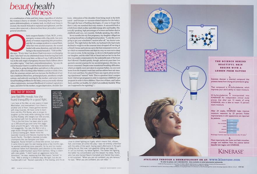 The Tao of Boxing | Vogue | NOVEMBER 2003