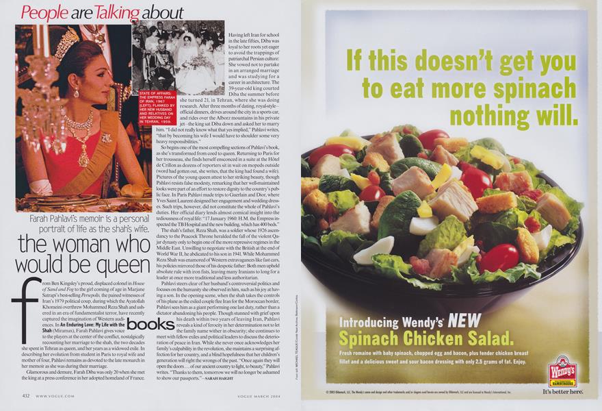 Books: The Woman Who Would Be Queen | Vogue | MARCH 2004