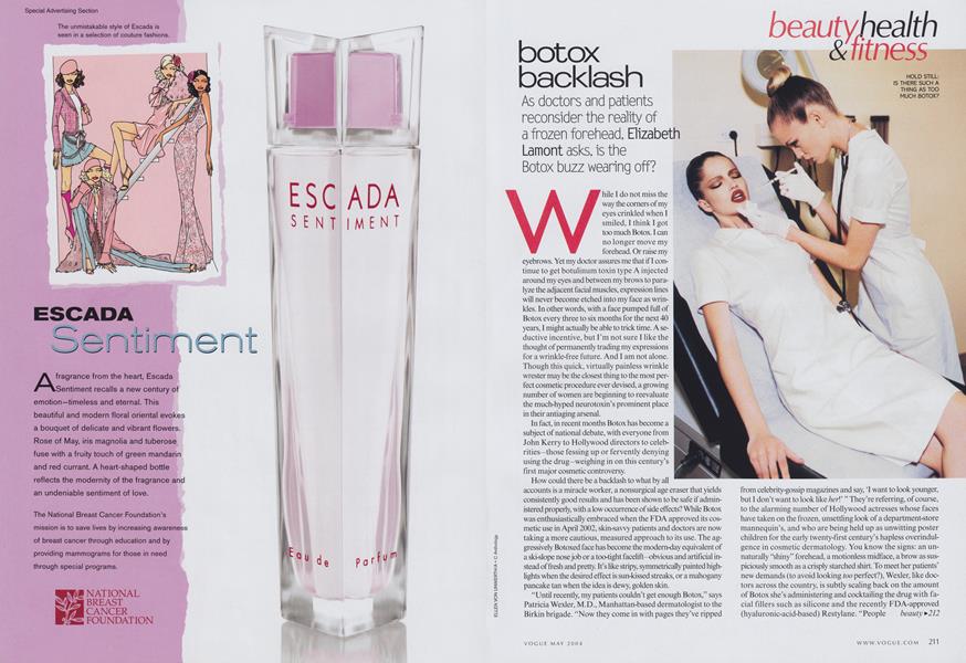 Botox Backlash | Vogue | MAY 2004