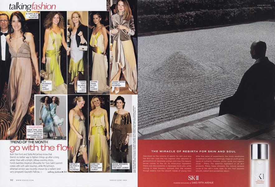 Trend of the Month: Go With the Flow | Vogue | JUNE 2004