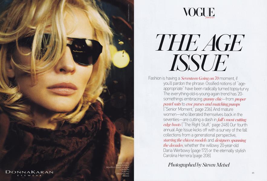 The Age Issue | Vogue | AUGUST 2004