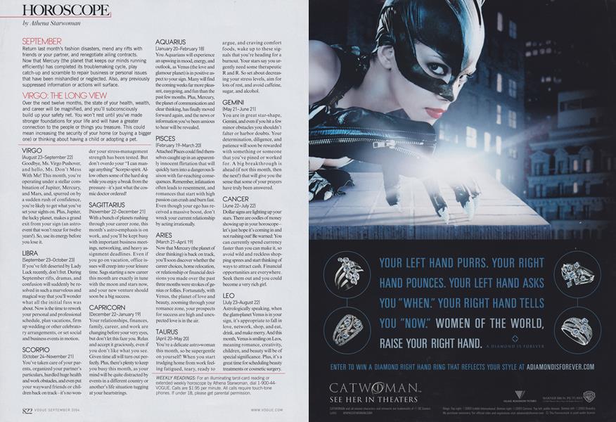 Horoscope | Vogue | SEPTEMBER 2004