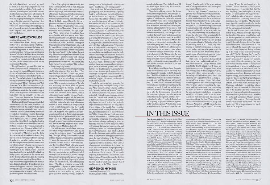 In This Issue | Vogue | SEPTEMBER 2004
