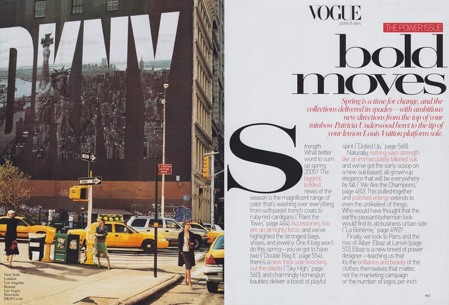 Bold Moves | Vogue | MARCH 2005